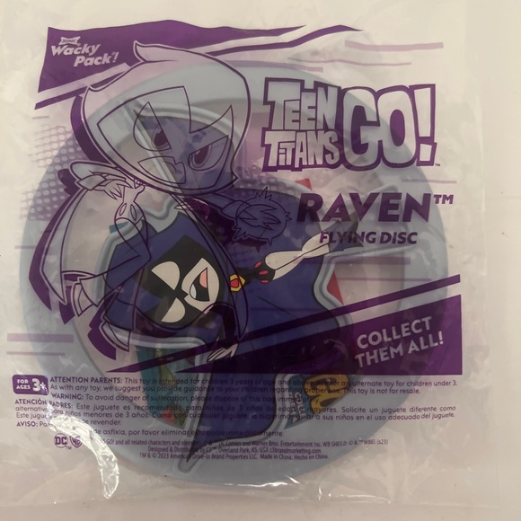 DC Comics | Toys | Sonics Wacky Pack Teen Titan Go Raven Flying Disc ...